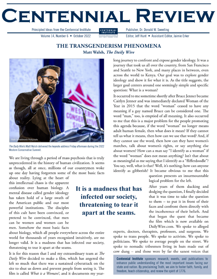 Centennial Review - Centennial Institute